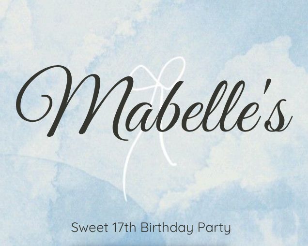 Michelle Mabelle S17 - E-Invitation