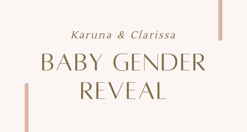 Baby Gender Reveal | Karuna & Clarissa - E-Invitation